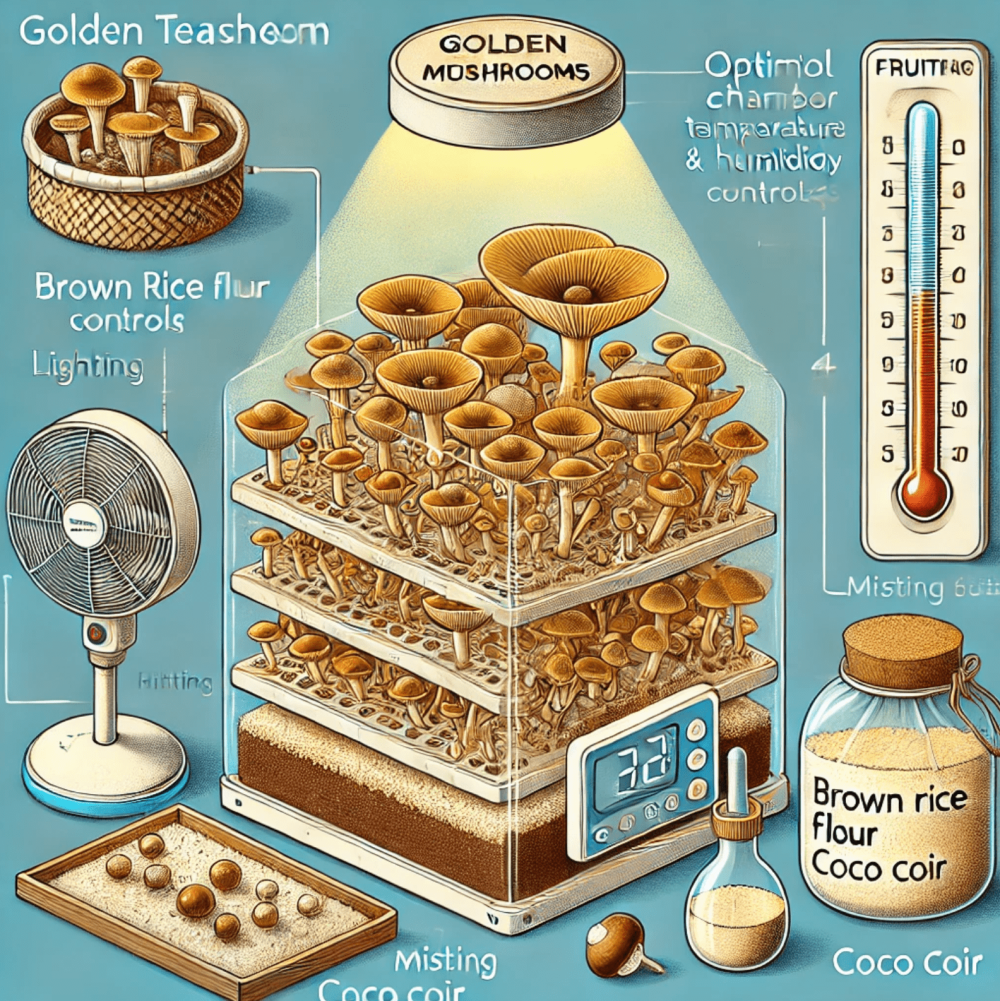 Golden Teacher Fruiting Conditions Achieving maximum yields